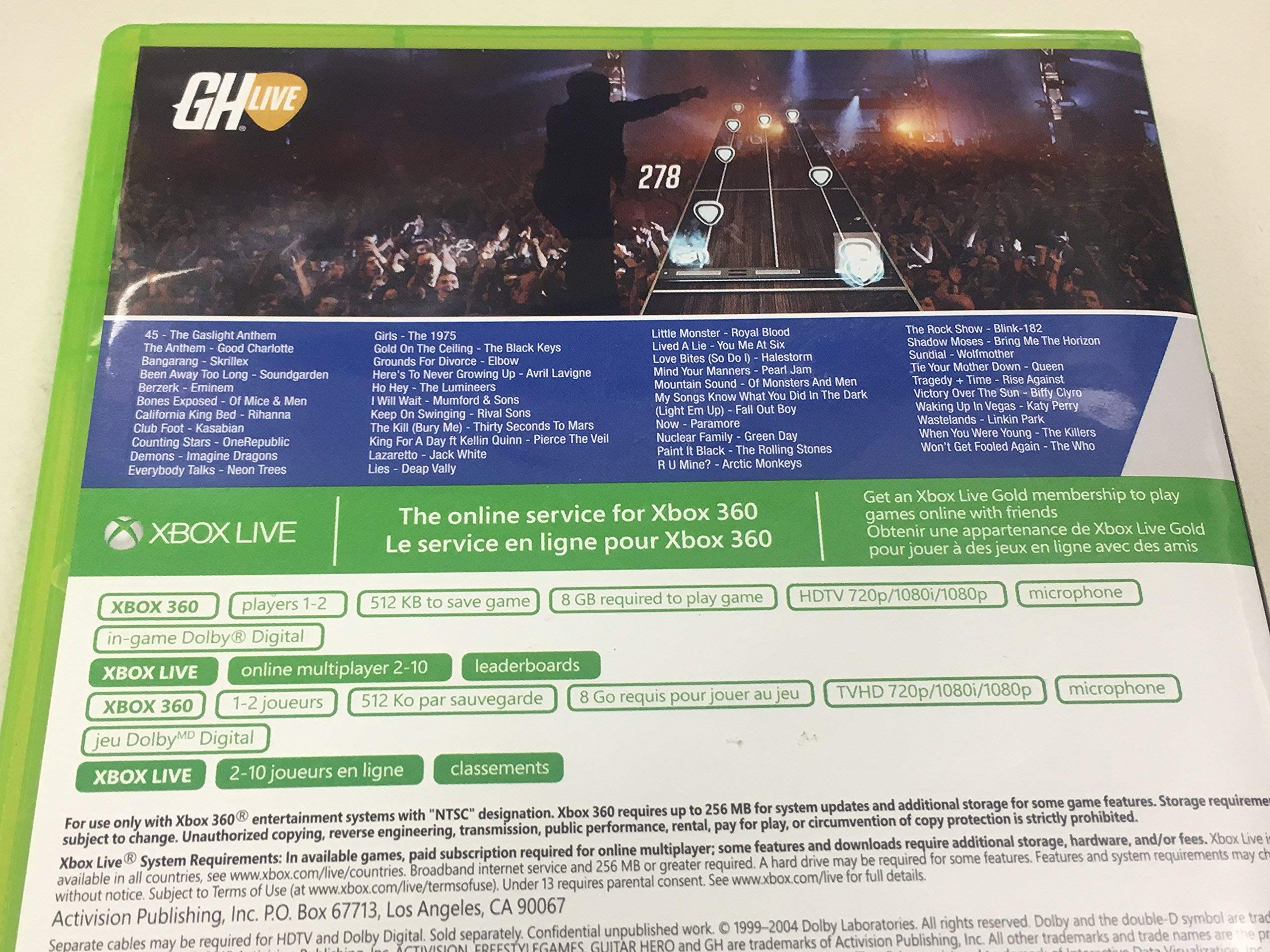Guitar Hero: Live for Xbox 360 (Game ONLY) (Renewed)