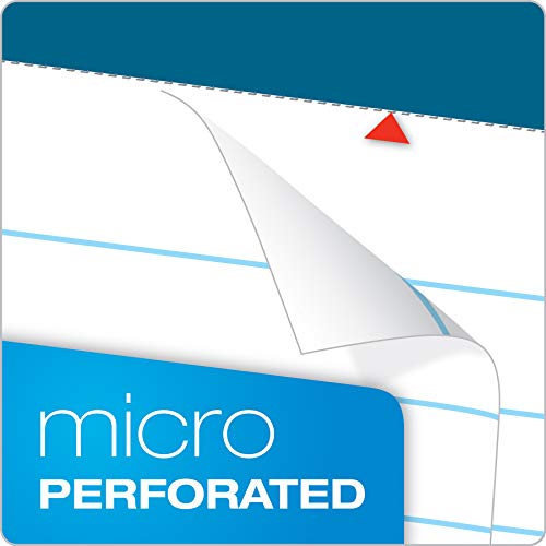 TOPS 64680 Docket Ruled Perforated Pads, Legal/Wide, 3 x 5, White, 50 Sheets (Pack of 12)