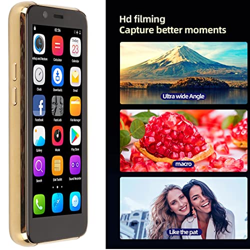 CUIFATI Mini Smartphone for Kid, 3.5 Inch IPS Screen Unlocked Cell Phone, 3GB+32GB, 2023 New Child Phone Gifts (Green)