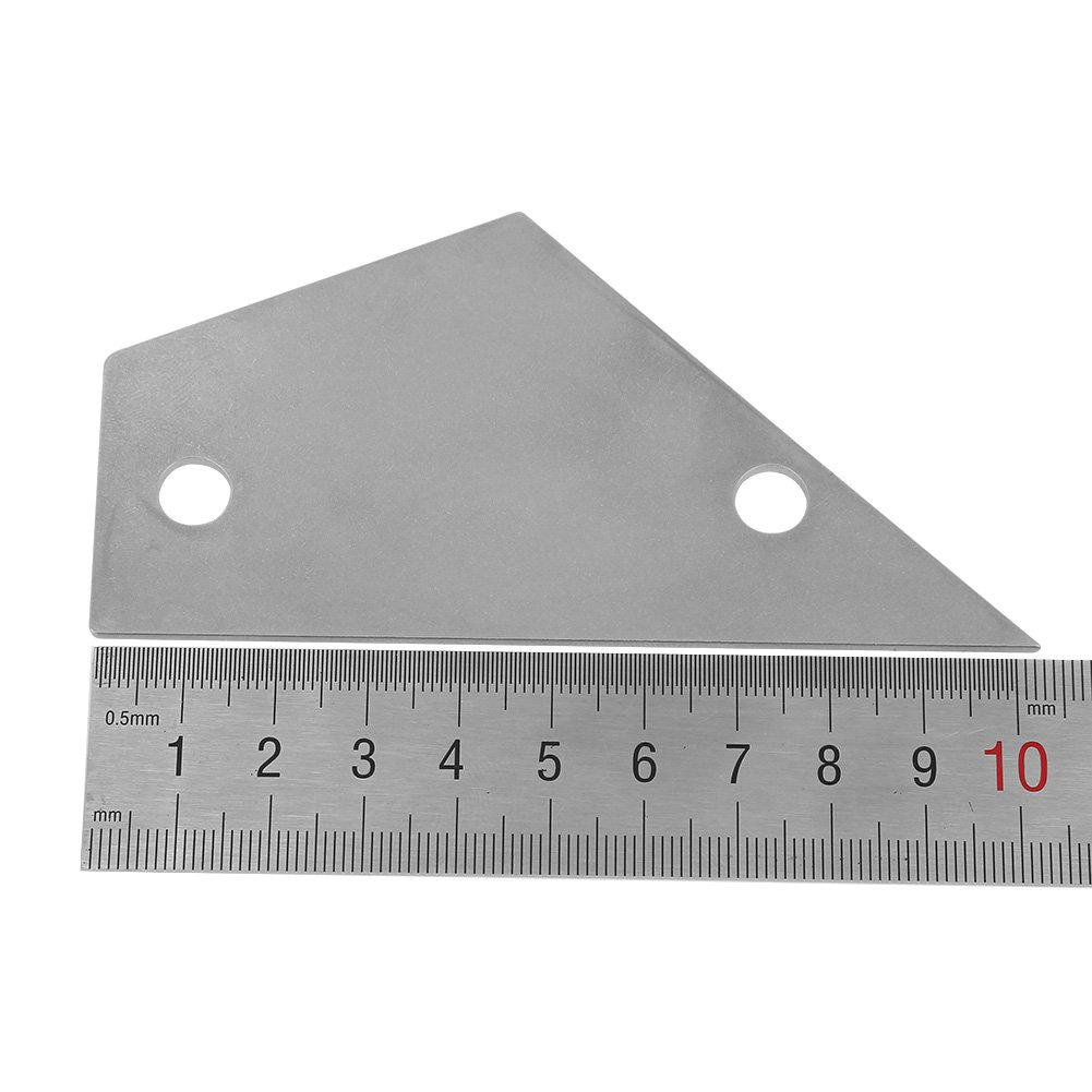 Guitar Luthier Tool Stainless Steel Fret Rocker Leveling Tool for Guitars Electric Bass Guitar Ruler, 4.13x1.96inch