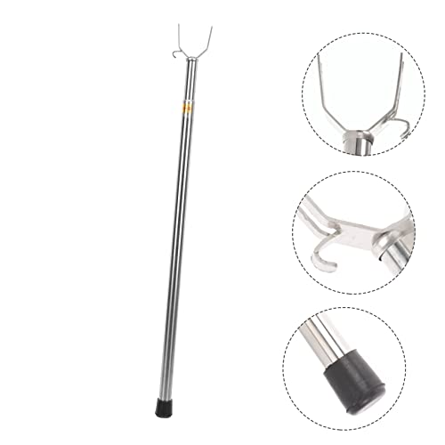 DOITOOL Outdoor for Reach Ceiling Stick Retractable Rod Telescoping Indoor Extending Inch Reaching Wardrobe Hook Long Clothing with Pole Shelf Clothes Adjustable Clothesline Bar