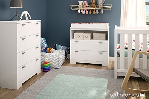 South Shore Reevo 4-Drawer Chest, Pure White