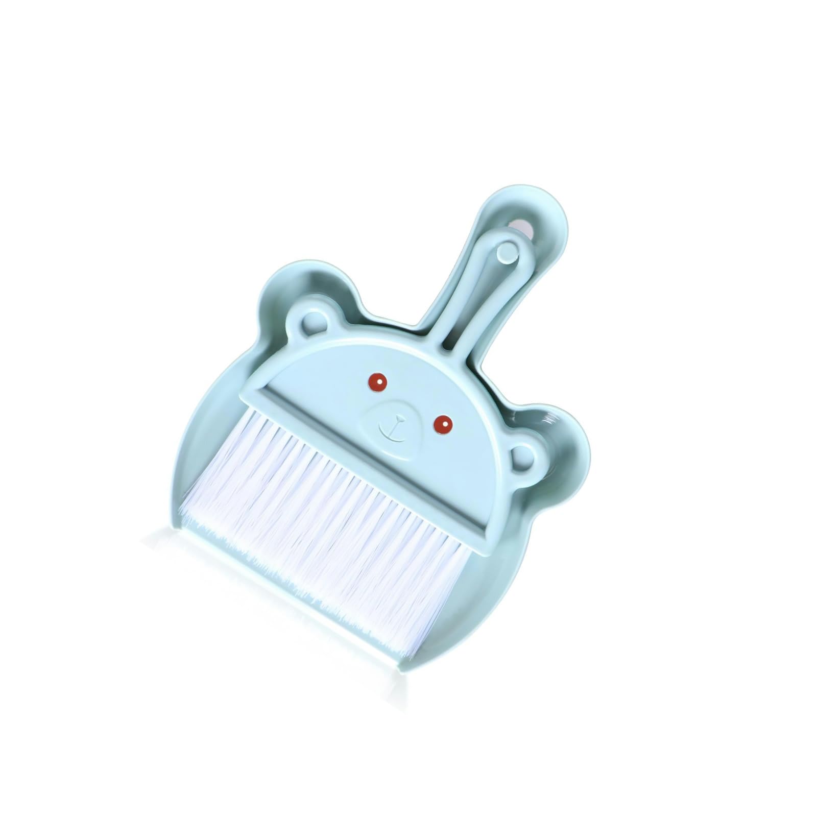 Blue Small Broom and Dustpan Set Snap-On Design Mini Broom and Dustpan Set Hand Broom and Dustpan Set Small Dustpan and Brush Set Mini Dustpan and Brush Set for Countertops and Surfaces