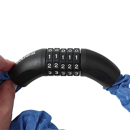 Chain Locks Bicycle Locks Mountain Bike Anti-Theft Locks with 5 Digit Combination Password