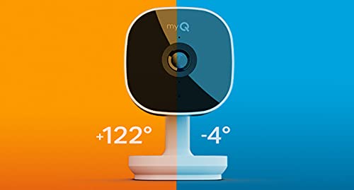 LiftMaster myQ Smart Garage HD Camera - WiFi Enabled - myQ Smartphone Controlled - Two Way Audio - Works with Key by Amazon in-Garage Delivery - Model MYQ-SGC1WLM, + Lens Cleaning Cloth