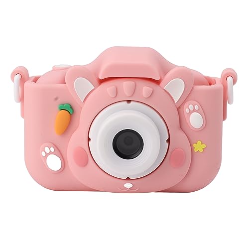 Camera, Birthday Gift Multifunctional Children Camera USB Charging Automatic 2in Screen for Festival (Pink)
