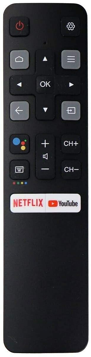 BESIA Universal RC802V Voice Remote for TCL Android TV 40S330 32S330 65Q637 55Q637 55S430 40S334 32S334 70S430 32A325 32A323 43S430 65Q637 55Q637 43S434 50S434 55S434 65S434 75S434 32P30S 50S435