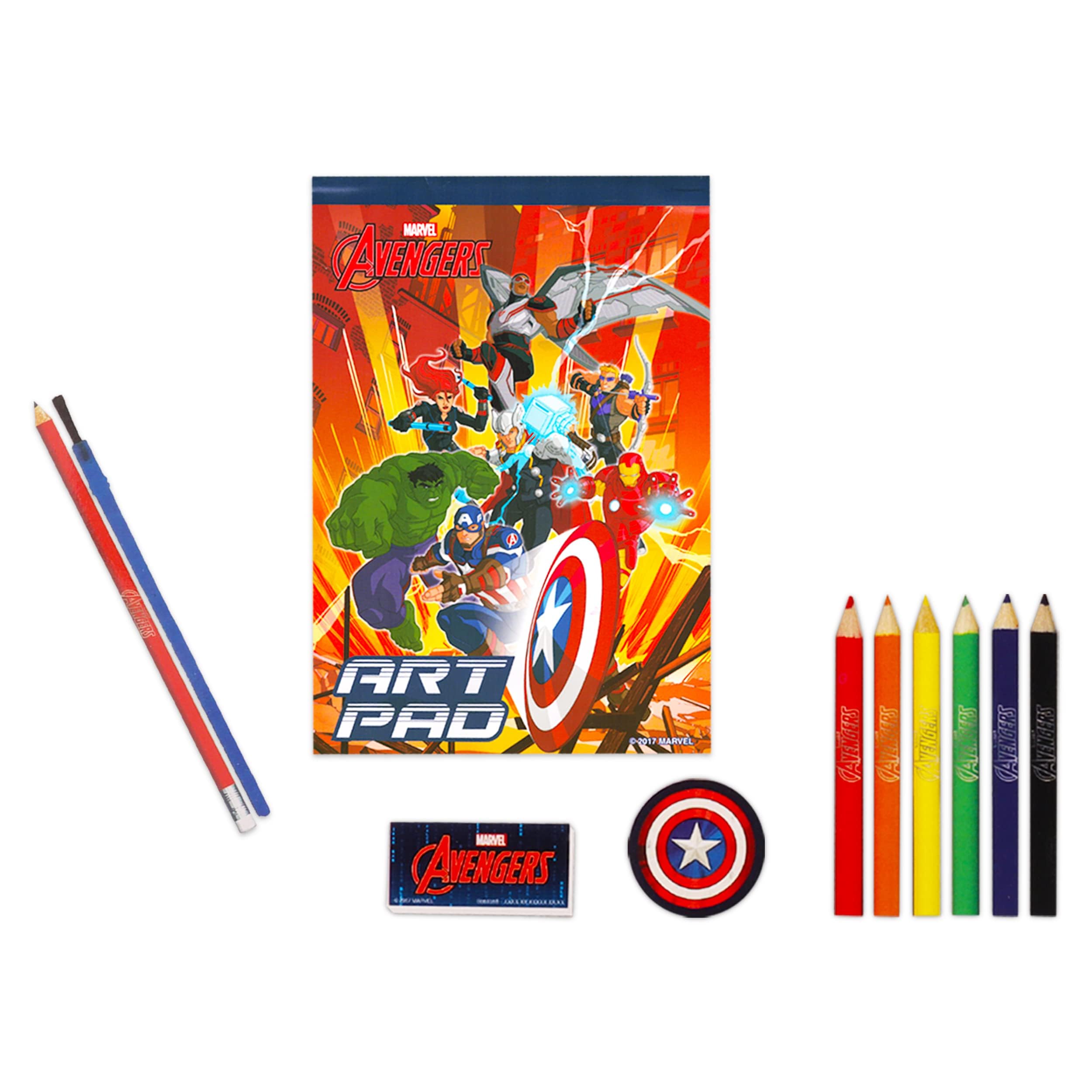 Marvel Avengers Craft Set for Kids - Ultimate Superhero Arts and Crafts Bundle with Activity Book, Coloring Pads, Stickers, and More (Superhero Activity Set)