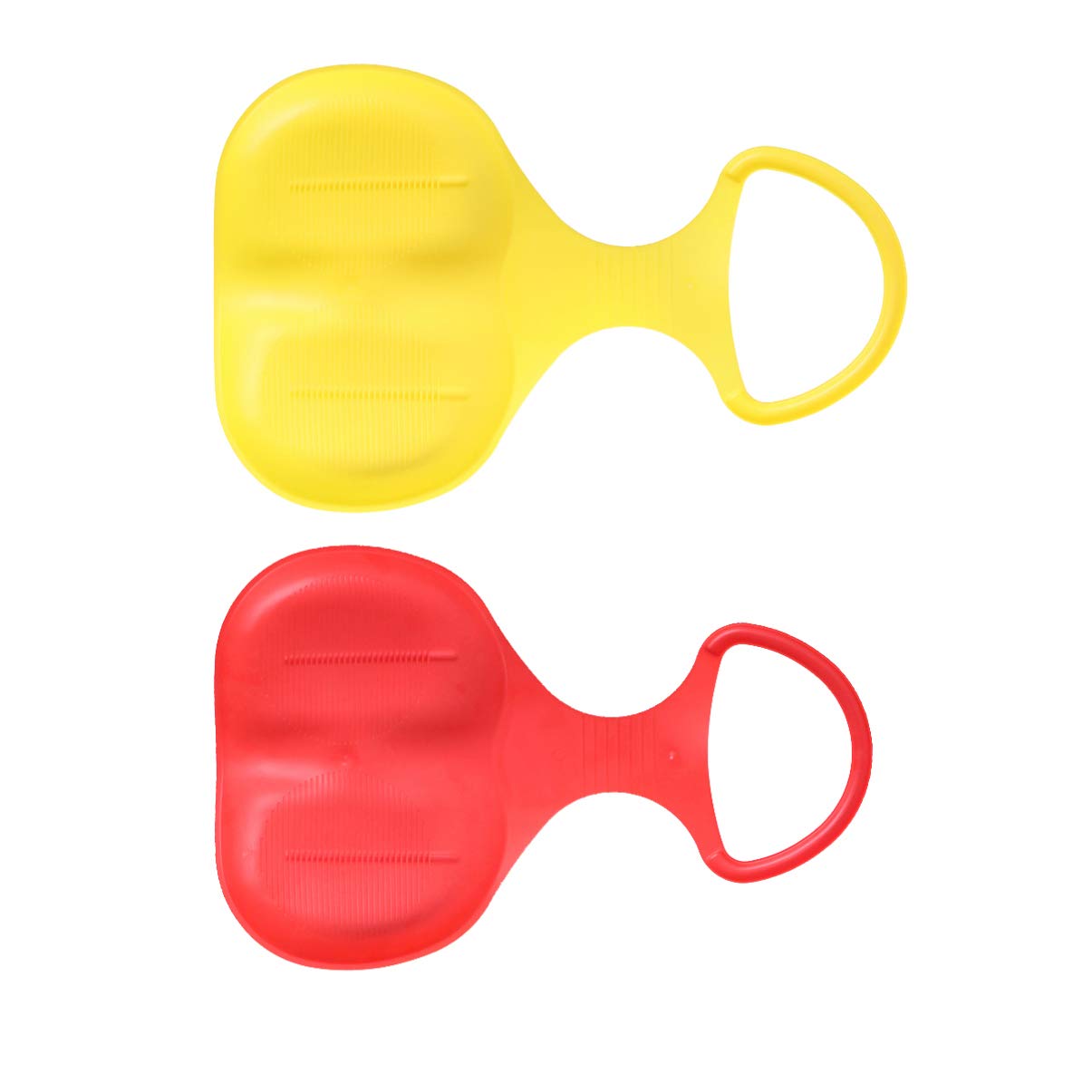 BESPORTBLE 2pcs Snow Sled Board Thickened Ski Board Plastic Grass Skiing Sheet Snowboard Plate Ski Pad Butt for Winter Sports Outdoor