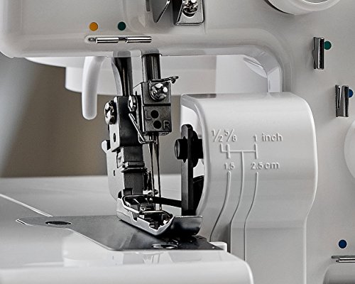 JUKI MO600N Series, MO654DE Portable Thread Serger Sewing Machine, White