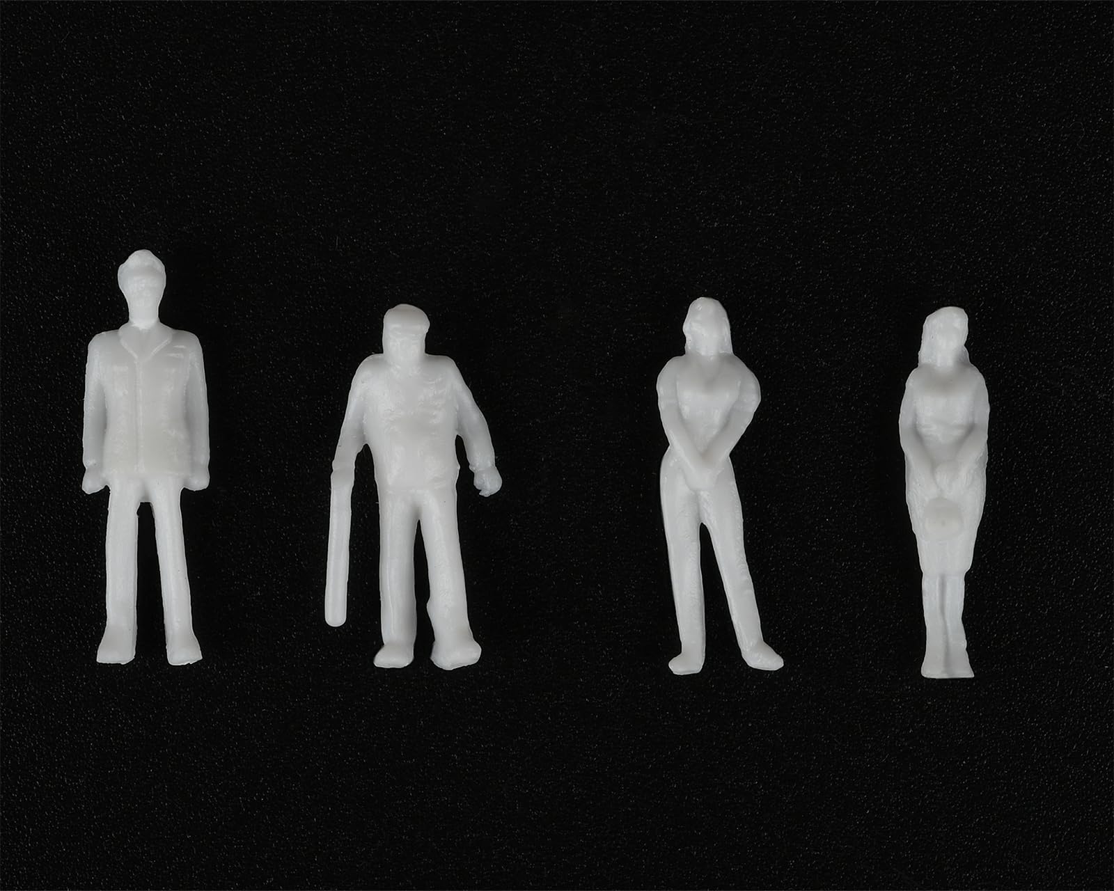 DS. DISTINCTIVE STYLE Unpainted Figures 1:100 Scale 100 Pieces Assorted Poses Miniature People for Architectural Layout Project Bonsai Decor