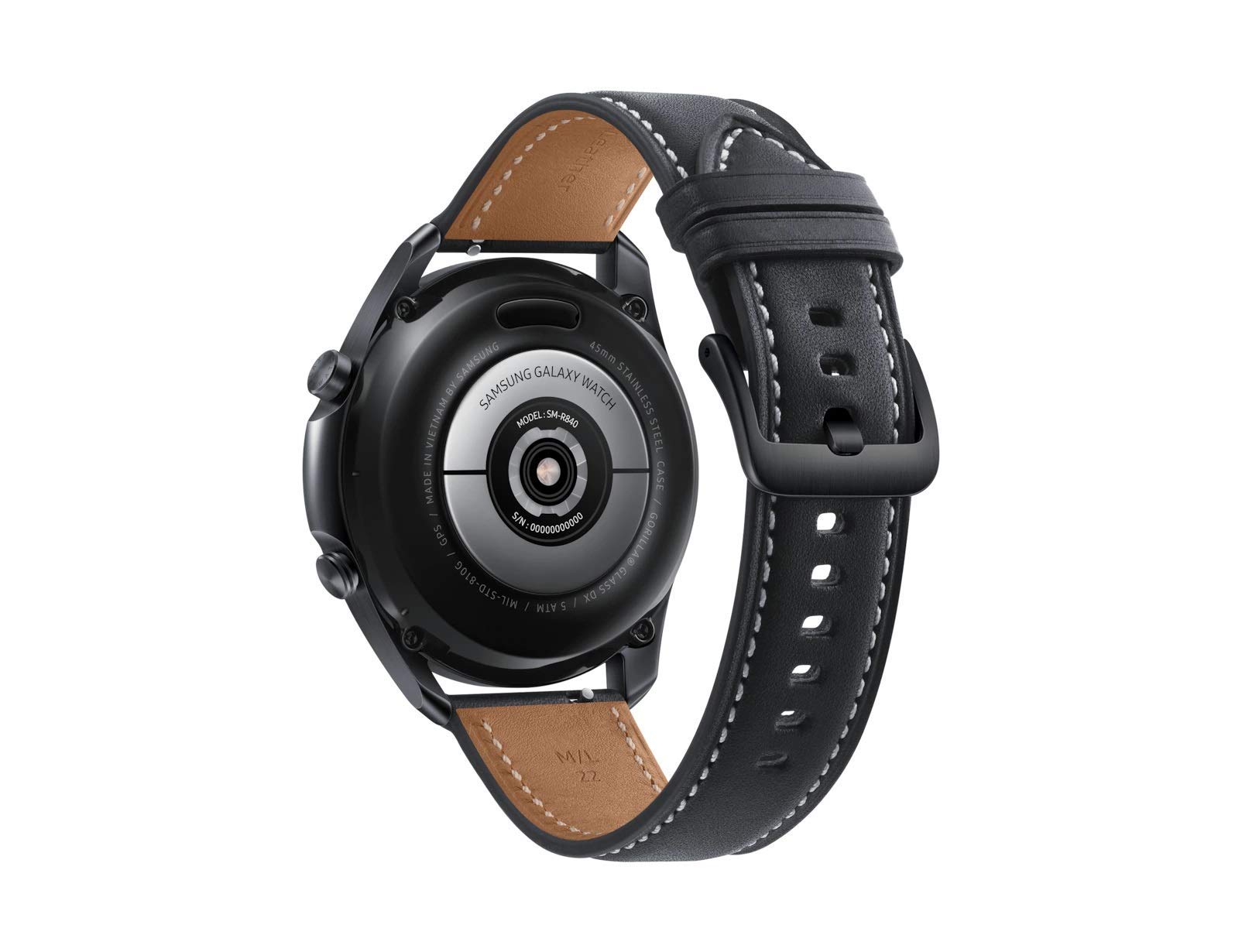 Samsung Galaxy Watch3 GPS Smartwatch (Bluetooth, 45mm, Mystic Black) (Renewed)
