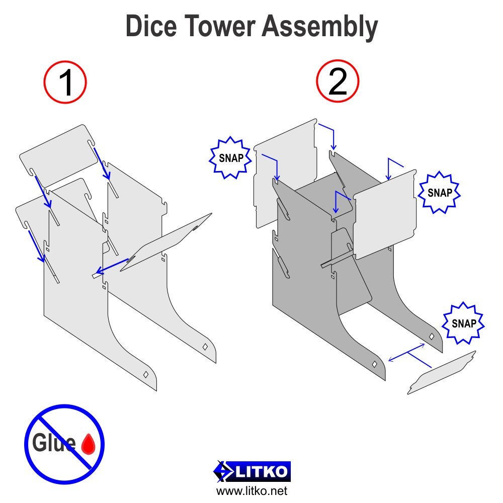 LITKO Cthulhu Dice Tower | Dice Roller | Dice Tumbler | Dice Boot | Compatible with Arkham Horror and Eldritch Horror