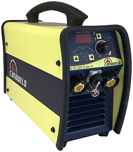 CANAWELD TIG Pulse 200 Amp DC Inverter Stick Welder HF, Digital Panel, Selectable Between 120 & 240 Volt, Premium Torch, Metal Thickness 0.002 to 1/4 Inch (No foot Pedal)