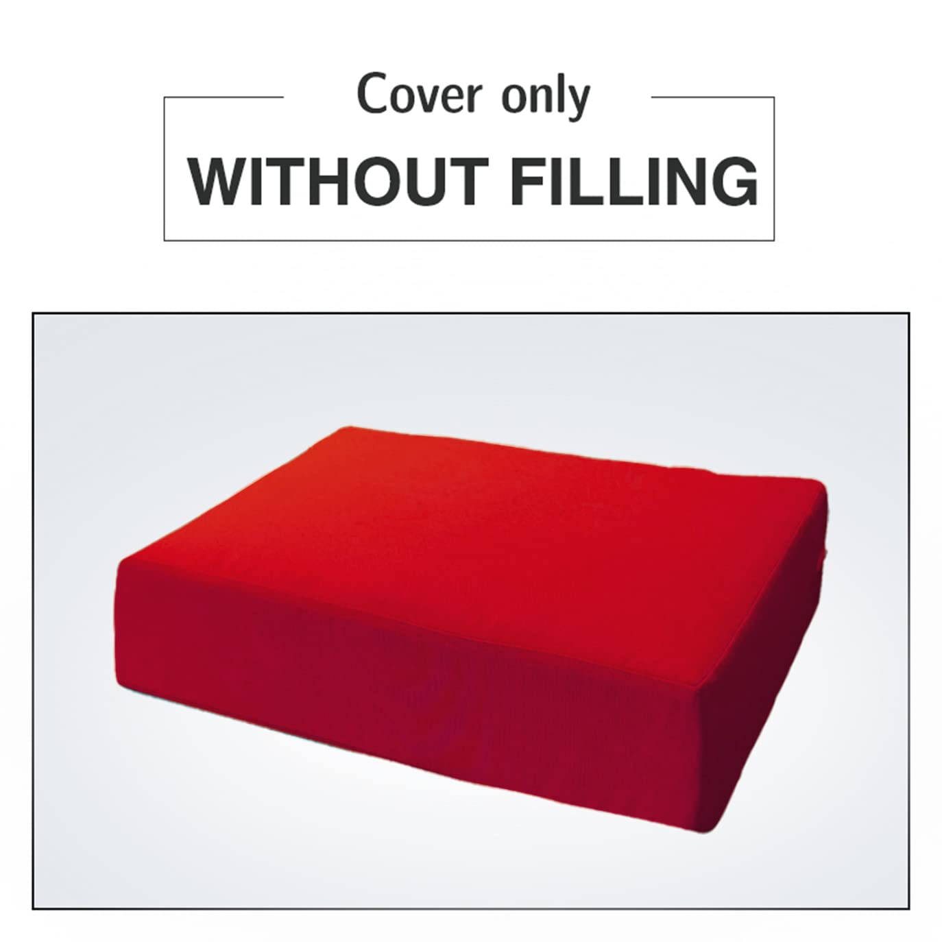Cinnamonee Outdoor Cushion Covers Replacement Outdoor Patio Pillow Cover Comfortable for All Seasons Sofa Couches Loveseats Lava (20"X22"X4" 2 Pack, Red)