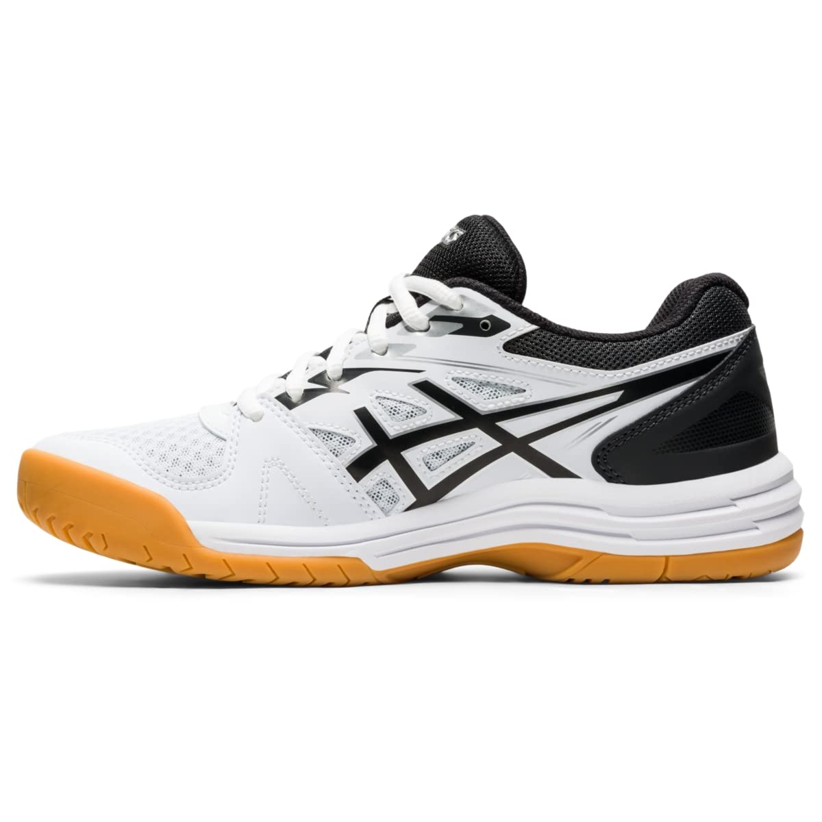 ASICS Women's Upcourt 4 Volleyball Shoes, 11.5, White/Black