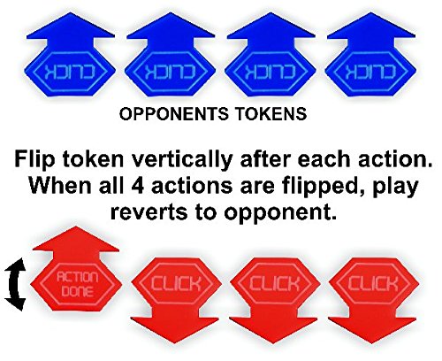 LITKO Net Hacker Click Tokens | Compatible with Android: Netrunner | 4 Pack (Green)