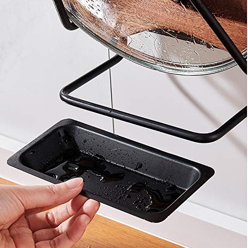 BHVXW Pot Cover Shelf Cupboard Door Hanging Pan Lid Holder Storage Rack Organizer Stand Kitchen Storage Organizer