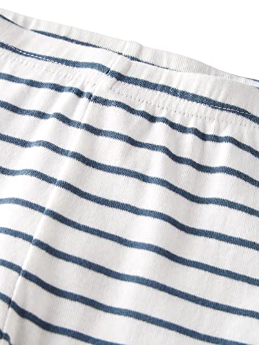 Little Planet Baby and Toddler 2-Piece Pajamas Made with Organic Cotton, Blue Stripes, 12 Months