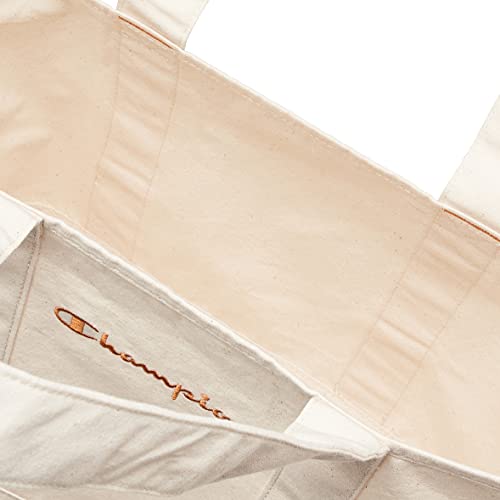 Champion Logan MODEL.No. 63211 Tote Bag, Can Store A4 Size, Town, Unisex, Off-White x Orange