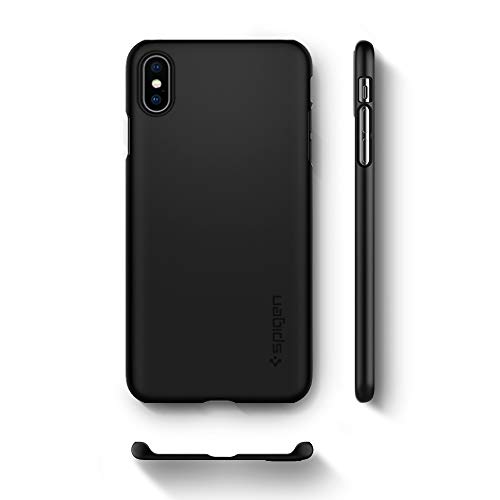Spigen Thin Fit Designed for iPhone Xs Case (2018) / Designed for iPhone X Case (2017) - Matte Black