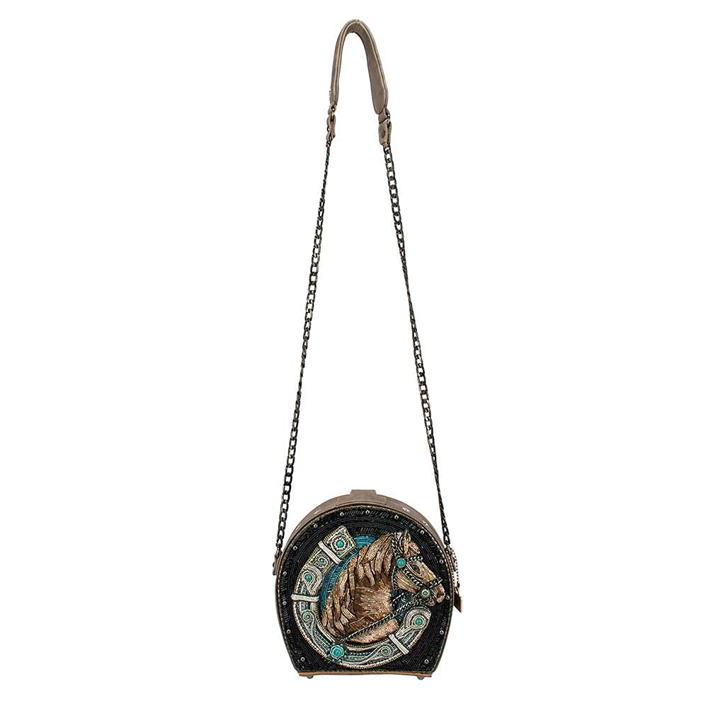 Mary Frances womens Ready to Ride Crossbody Horse Handbag Sling Bag, Multi, One Size US