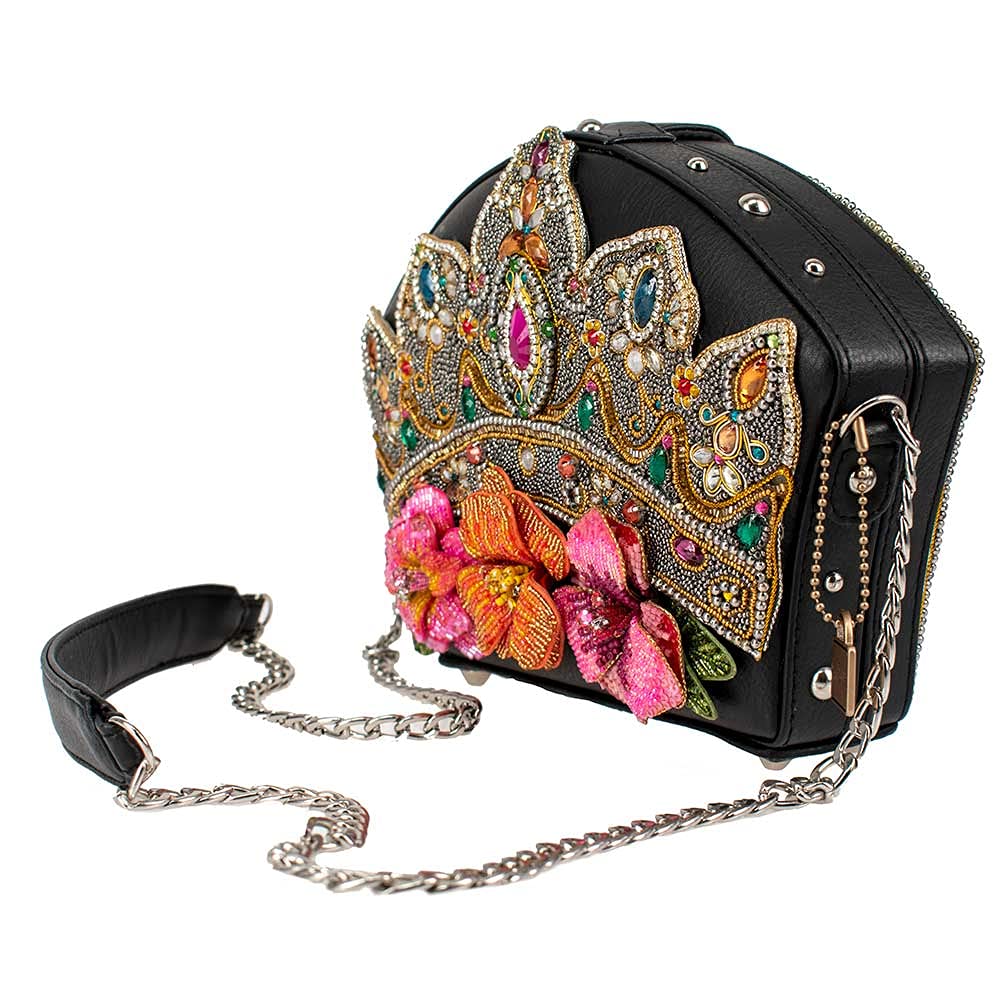 Mary Frances womens Princess Crossbody Crown Handbag Shoulder Bag, Multi, One Size US