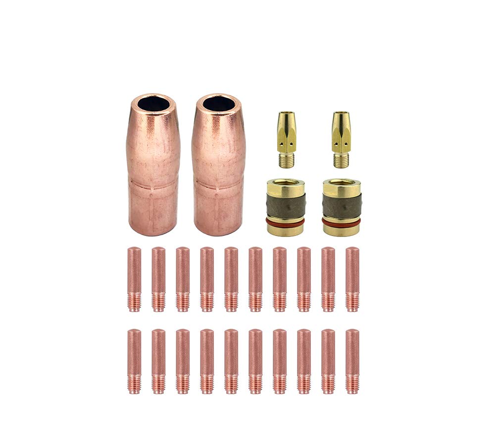 MIG Gun Kit Fits Miller M-25 Tip Nozzle 200258 Adapter Diffuser 023 030 035 045 (.030" KIT)