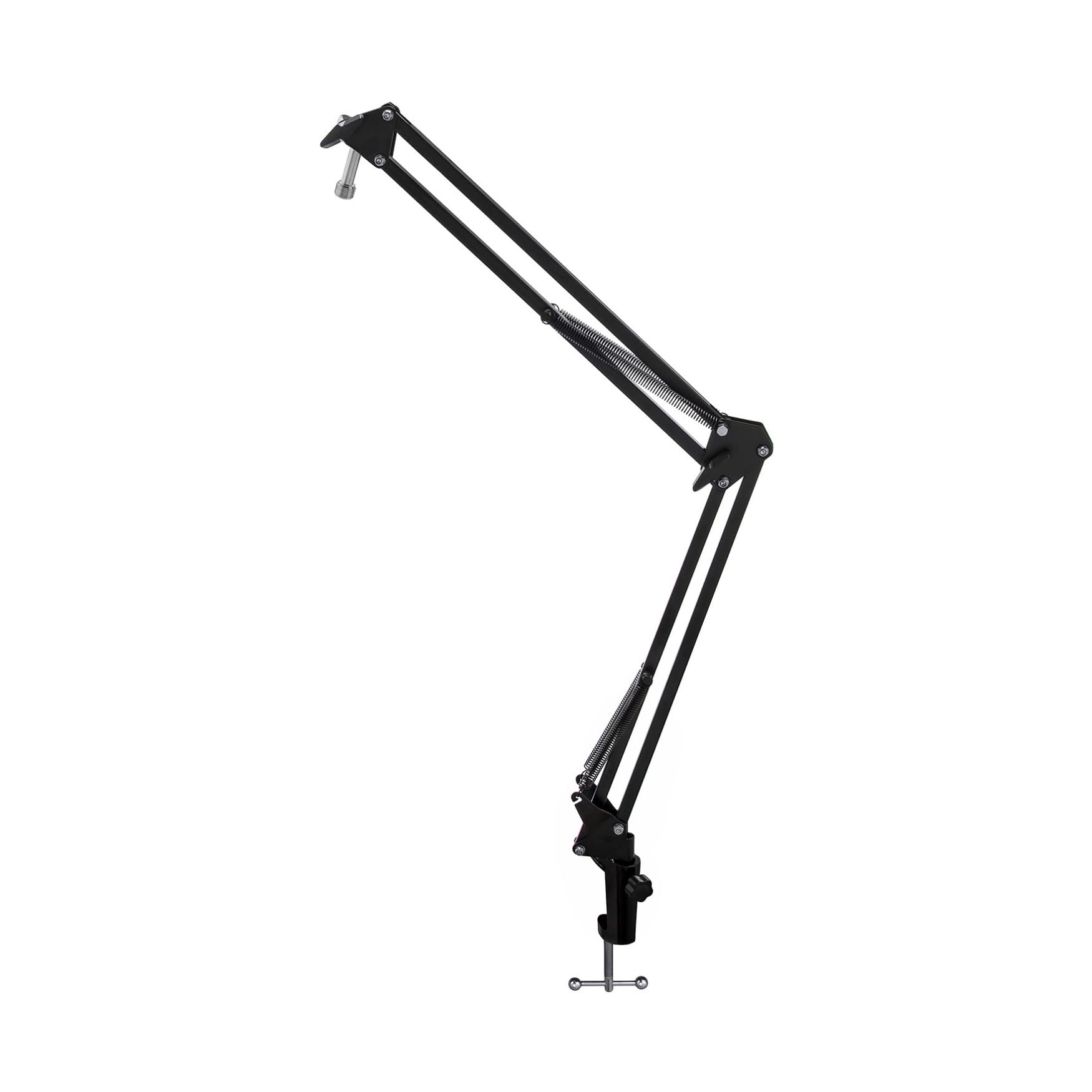 Knox Gear Studio Boom Microphone Arm Stand for Microphones, Gaming, Podcast, and Recording Boomarm Mic Stand for Desk, 5/8 Inch Thread