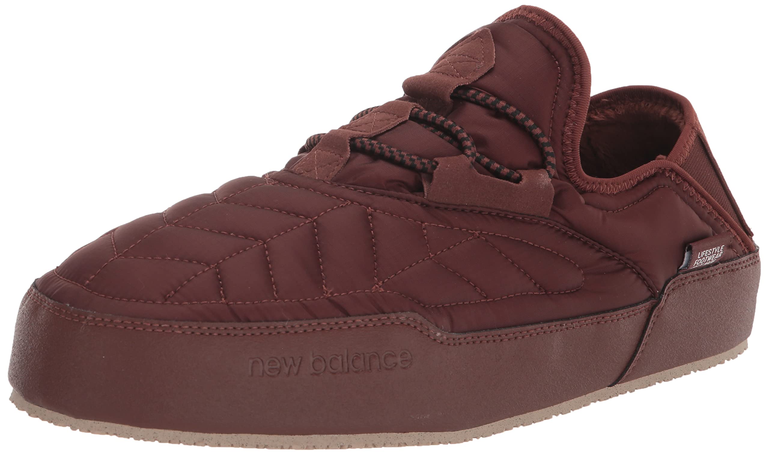 New Balance Unisex-Adult Caravan Moc V2 Slipper, Rich Oak/Mindful Grey, 12.5 Wide Women/11 Men