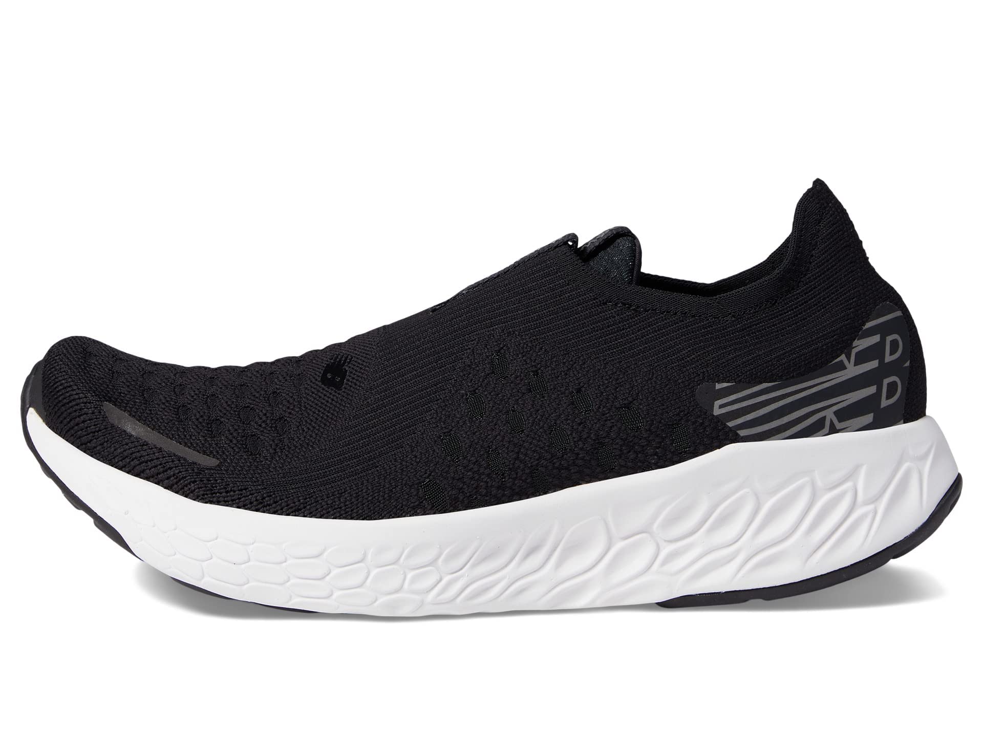 New Balance Women's Fresh Foam X 1080 Unlaced V1 Running Shoe, Black/White, 8 Wide