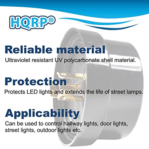 HQRP Photocell Sensor Shorting Cap Outdoor Light Photoelectric Switch Short Circuit Cap Twist Lock Plug for Led Garage Light, Outdoor Pole Light, Landscape Lightening etc.