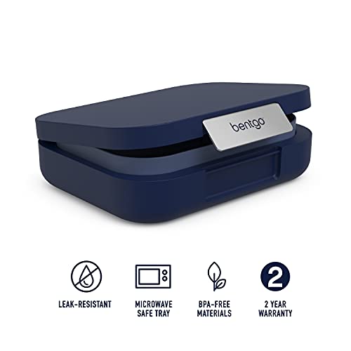 Bentgo® Modern Bento-Style Lunch Box Set With Reusable Snack Cup (Navy)