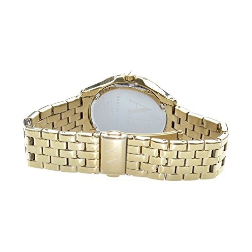 Armani Exchange Ladies Stainless Steel Watch, Color: Gold Tone (Model: AX5216)