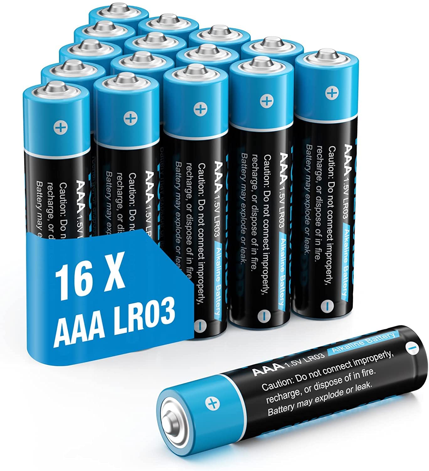 CHANGBAISHAN AAA Batteries 16 Pack, High Capacity Alkaline AAA Batteries for Home or Office, Non-Rechargeable