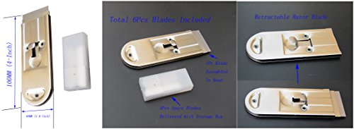 Cooktop Cleaning Scrapers 2Piece Set, Glass Ceramic Hob Cleaning Scrapers, with Spare Blades, Suitable for Glass Ceramic and Induction Cooktops, Window Glass Scrapers 2Pack