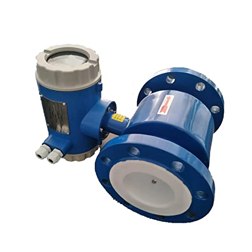 CIXIFM DN200 8 Inch Inline Water Flow Meter 24V Magnetic Flow Meter 8 in for Pool Electromagnetic Flow Sensor PTFE Wastewater Flow Transmitter Liquid Tap Water Flow Measurement (DN200 60~1000m3/h)