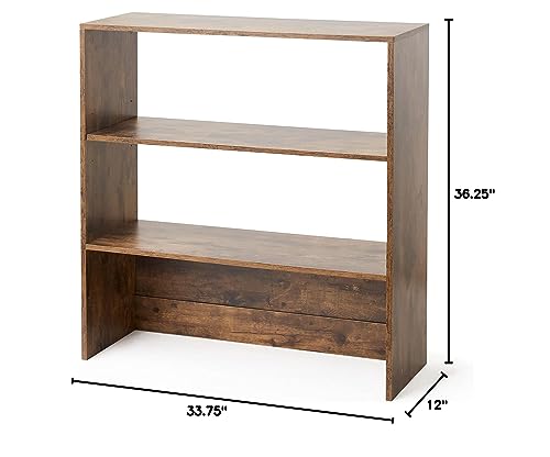 Yak About It® Dorm Station Top Shelf - Dark Wood