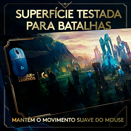 Logitech G840 XL Cloth Gaming Mouse Pad - 0.12 in Thin, Stable Rubber Base, Performance-Tuned Surface, Official League of Legends Edition