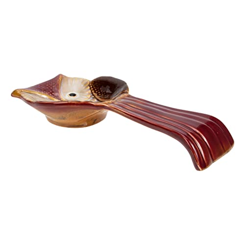 Creative Ceramic Owl Cooking Spoon Rest Spoon Fork Mat Rest Utensil Spatula Holder Table Decor for Home Restaurant