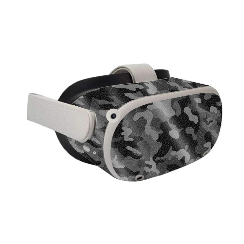 MightySkins Glossy Glitter Skin Compatible with Oculus Quest 2 - Black Camo | Protective, Durable High-Gloss Glitter Finish | Easy to Apply, Remove, and Change Styles | Made in The USA