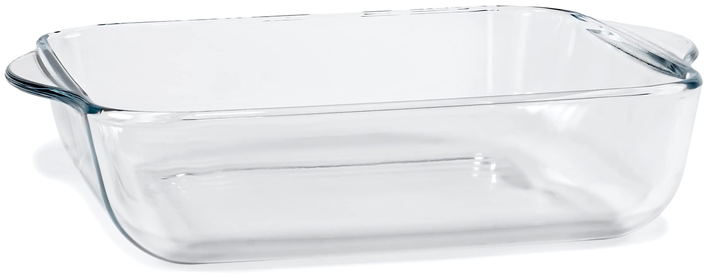 Red Co. 2 Qt Large 8.5β x 8.5β Square Clear Glass Casserole Baking Dish with Handles