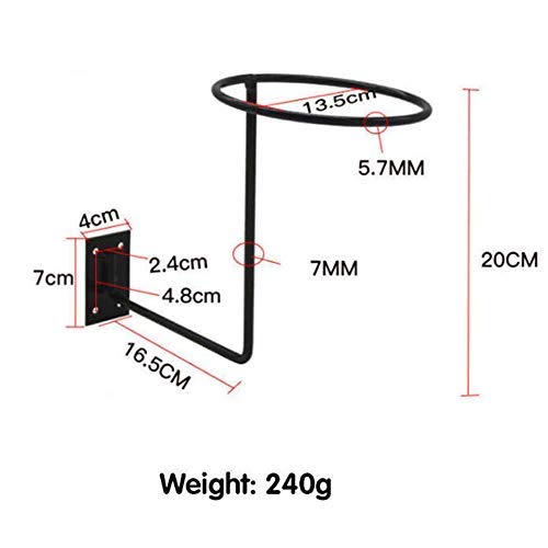YOTHG Display Rack Storage Holder Wig Hook Hanger Multifuctional Wall Mount Hat Black Durable Ball Screws Thickened Base(Black)