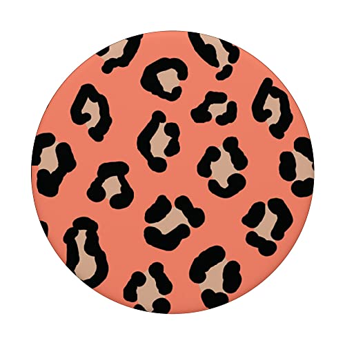 Cute Animal Melon Orange Cheetah Print Leopard Design PopSockets Swappable PopGrip