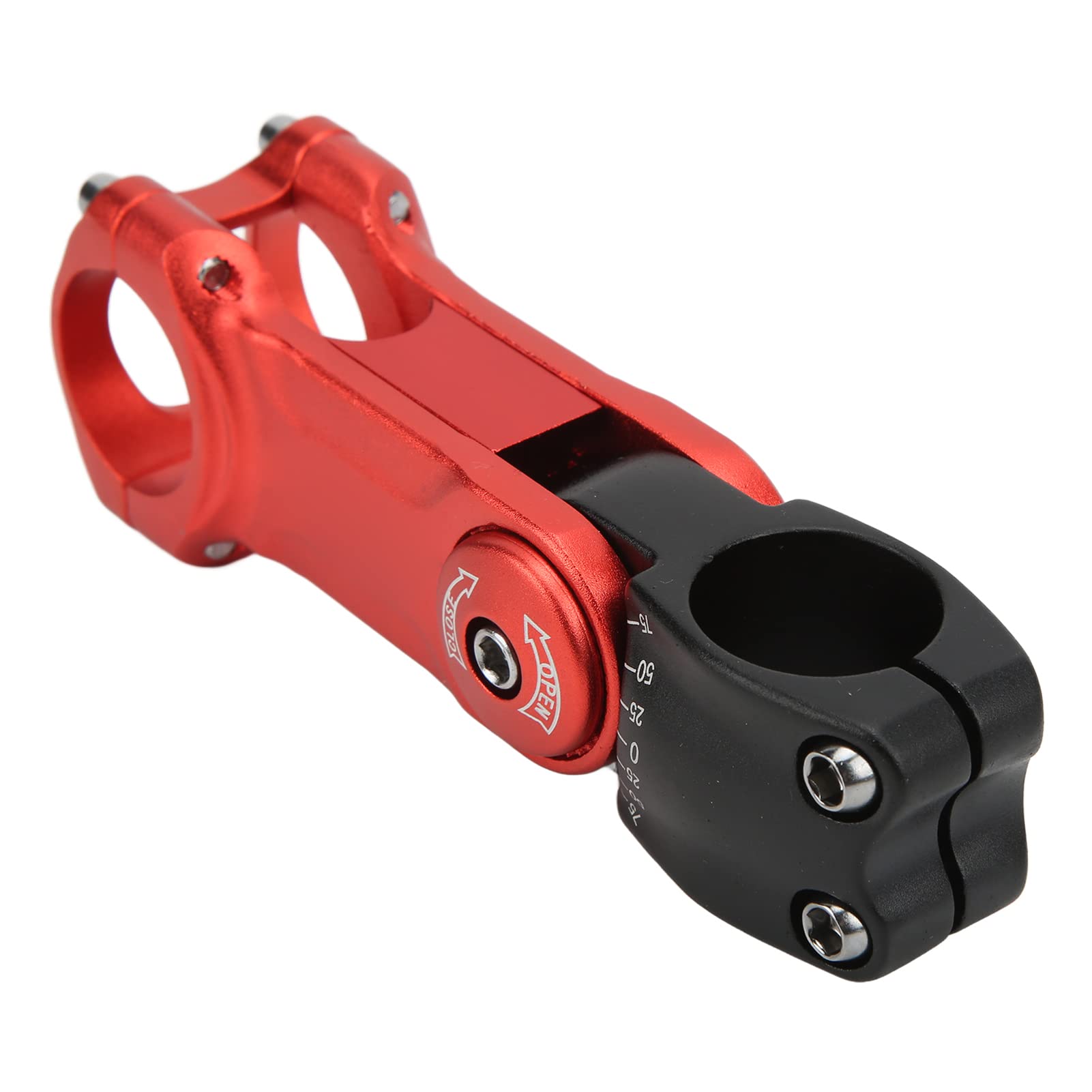 Bike Stem, Comfortable Riding Heavy Duty Reduce Pressure Adjustable Handlebar Extender Aluminum for Road Bike(31.8 * 110)