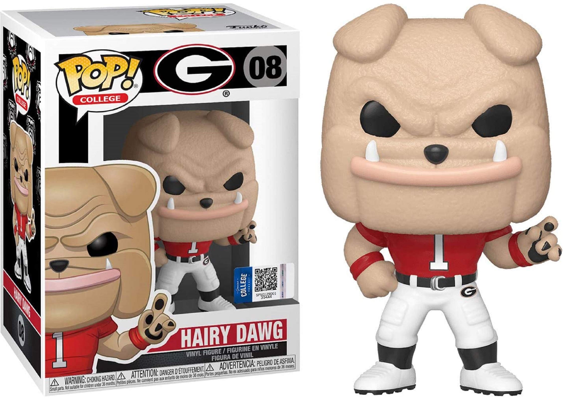 Hairy Dawg Georgia Bull Dogs Pop! College Mascots NCAA Pop Action Figure (Bundled with Pop Shield Protector to Protect Display Box)