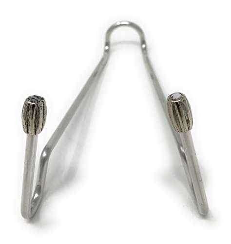 Wine Bottle Stand Or Holder For Display, Aluminum With Beads (Set Of 2)