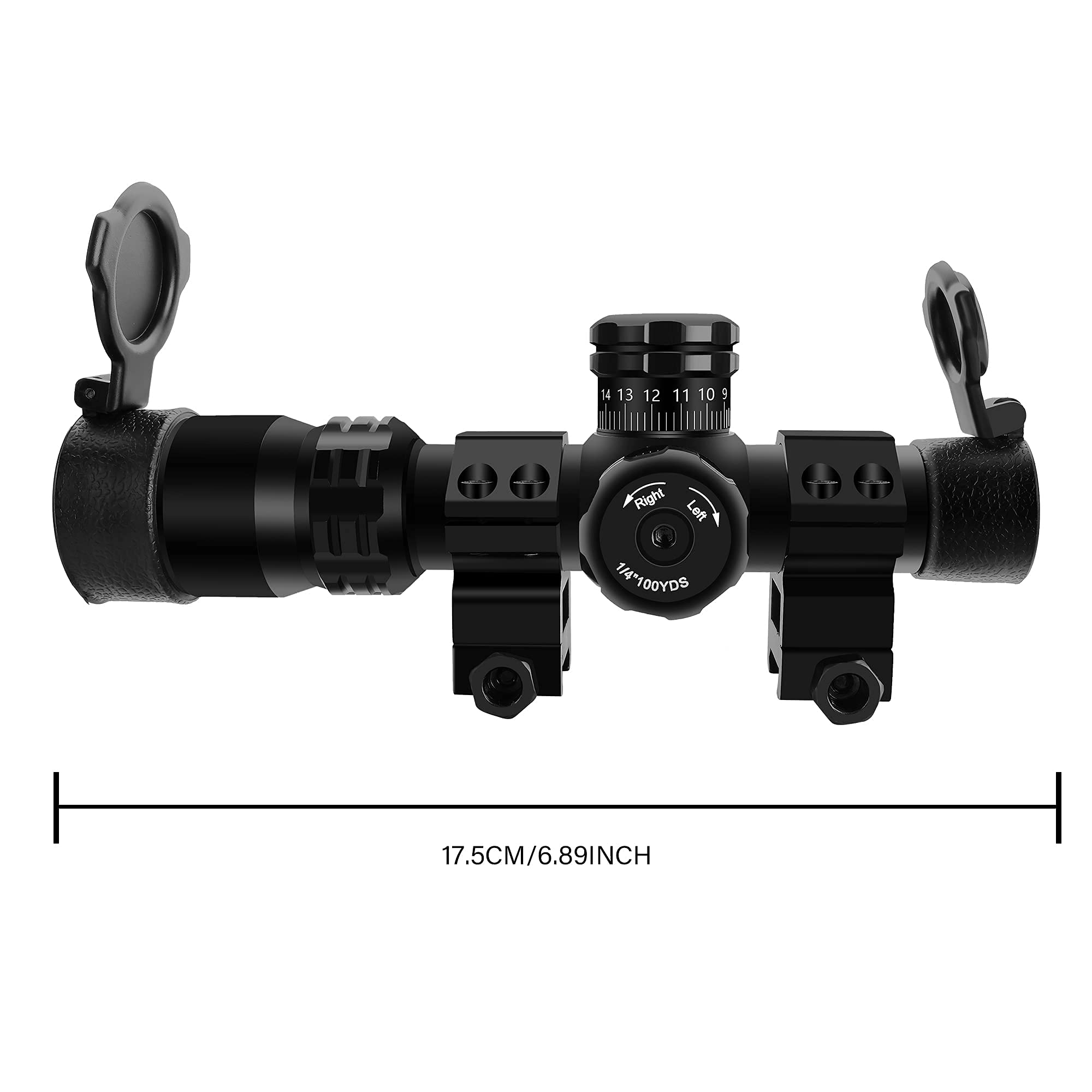 BESTSIGHT Rifle Scope 2-8x20 Compact Tactical Gun Scope Optics with Illuminated and Adjustment Lock Rear Optical Glass Make Includes 20mm&11mm Scope Rings