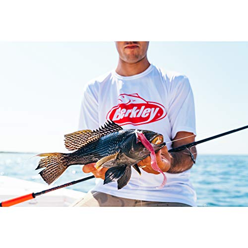 Berkley Glowstik Surf Spinning Reel and Fishing Rod Combo Black/Red/Smoke, 8' - Medium