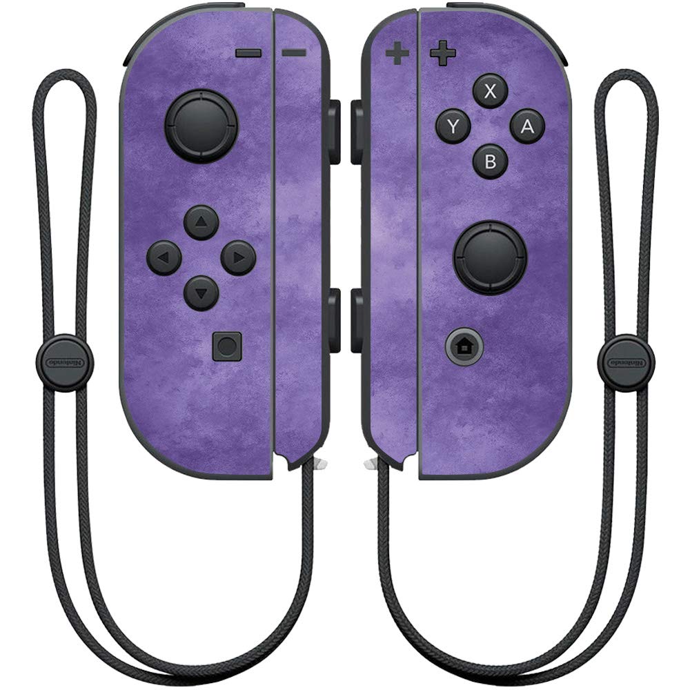 MightySkins Skin Compatible with Nintendo Joy-Con Controller - Purple Airbrush | Protective, Durable, and Unique Vinyl Decal wrap Cover | Easy to Apply, Remove, and Change Styles | Made in The USA